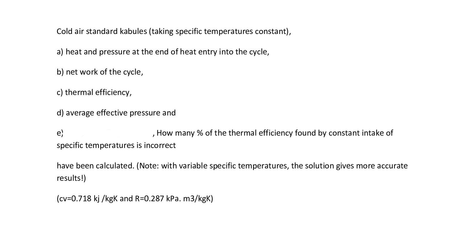 Solved Cold air standard kabules (taking specific | Chegg.com