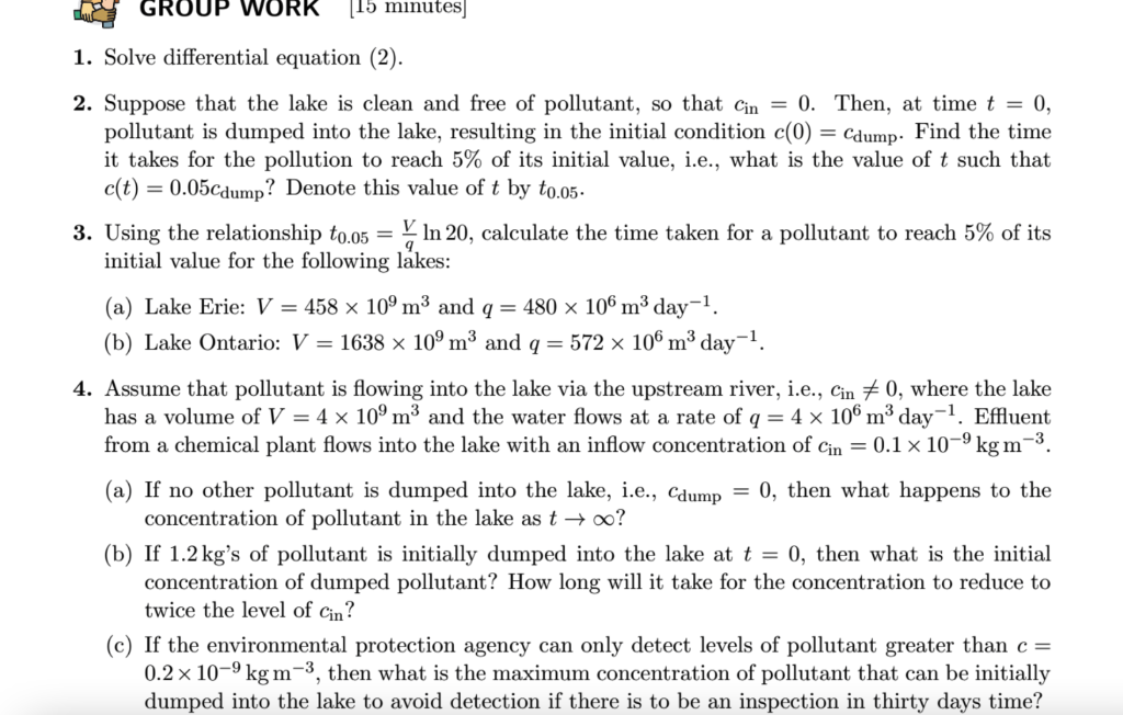 Solved By the end of today's class, all individuals/groups | Chegg.com