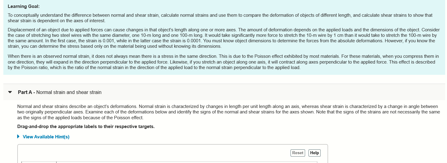 Solved Learning Goal: To conceptually understand the | Chegg.com