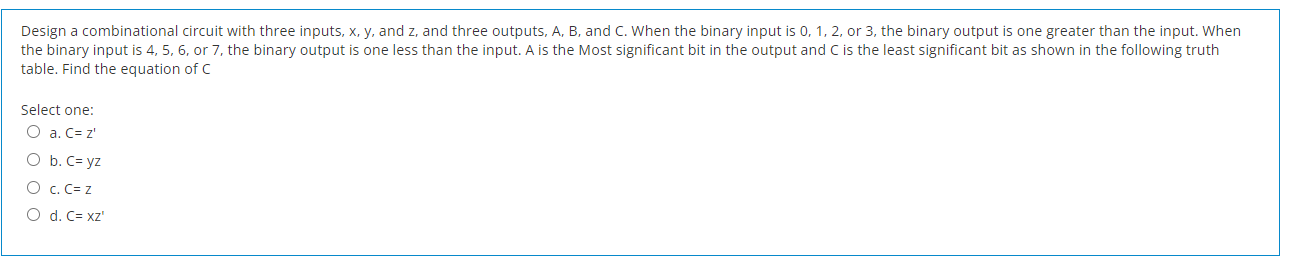 Solved design a 3-bit squarer circuit (b2 b1 b0)2example if | Chegg.com