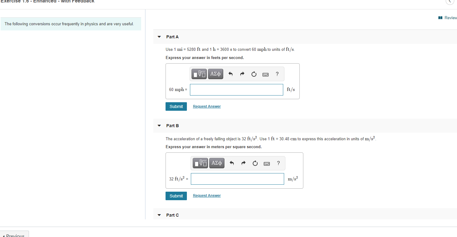 Solved rcise 1.6 Enhanced with Feedba Review The following | Chegg.com