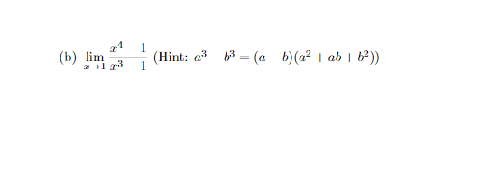 Solved 3. (18 points) Evaluate the limits by simplifying (a) | Chegg.com