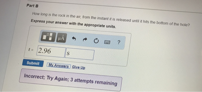 Solved A rock is tossed straight up from the ground with a | Chegg.com