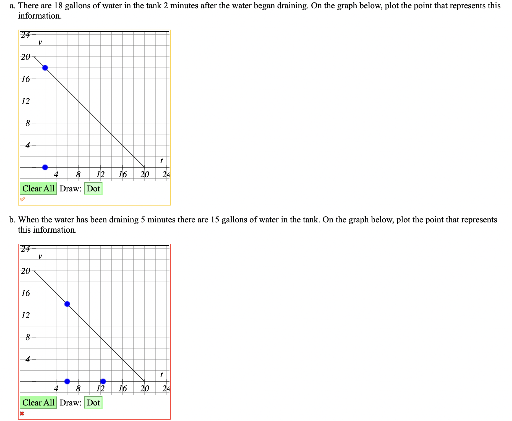 Solved a. There are 18 gallons of water in the tank 2 | Chegg.com