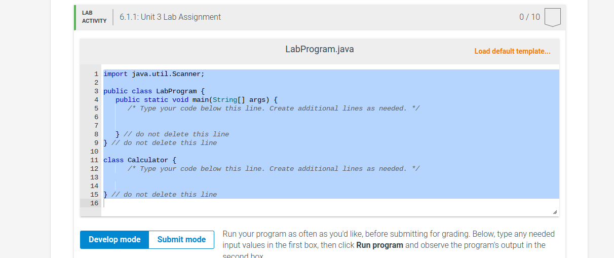 Solved \begin{tabular}{l|l} B & 6.1.1: Unit 3 Lab Assignment | Chegg.com