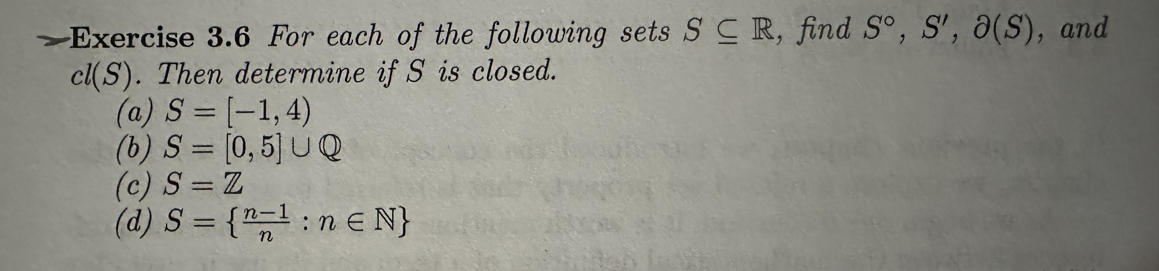 Solved Where S^o = interior pointS' = accumulation pointThe | Chegg.com