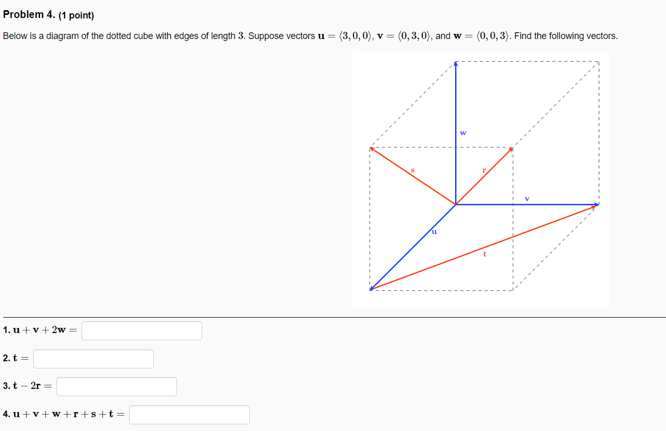 Solved Problem 4. (1 point) Below is a diagram of the dotted | Chegg.com