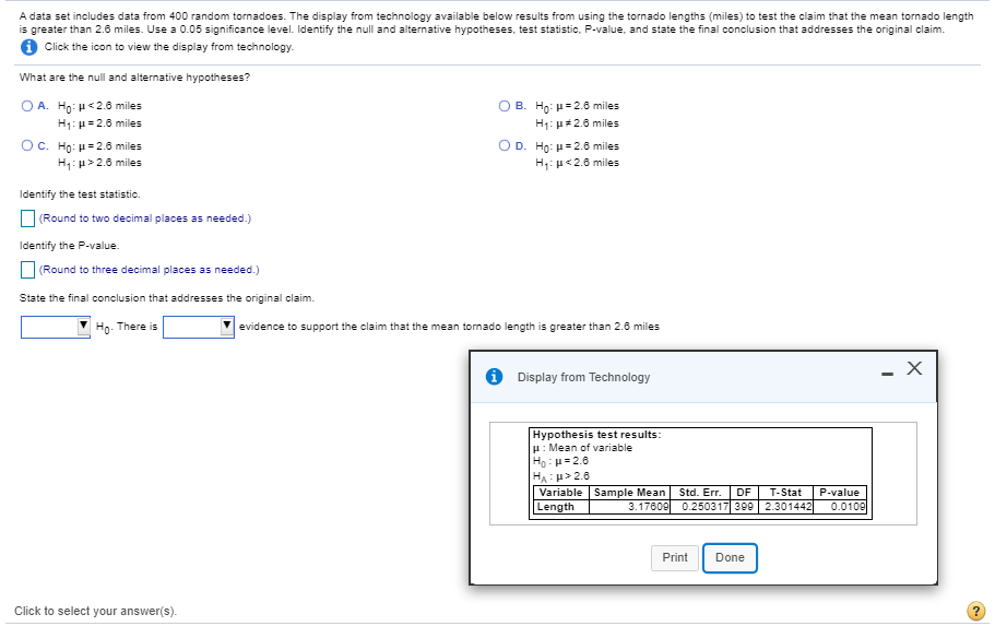Solved A data set includes data from 400 random tornadoes. | Chegg.com