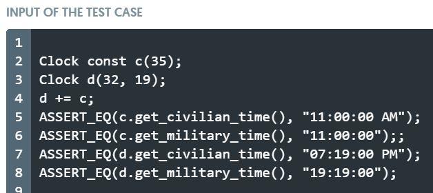 C++ Easy Clock: This is a continuation of the `Clock` | Chegg.com