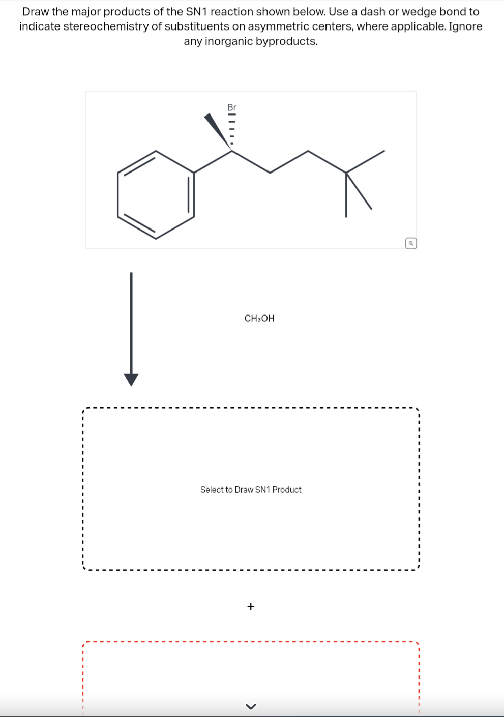 Solved Draw the major products of the SN1 ﻿reaction shown | Chegg.com