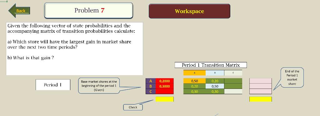 Solved Back Problem 7 Given the following vector of state | Chegg.com