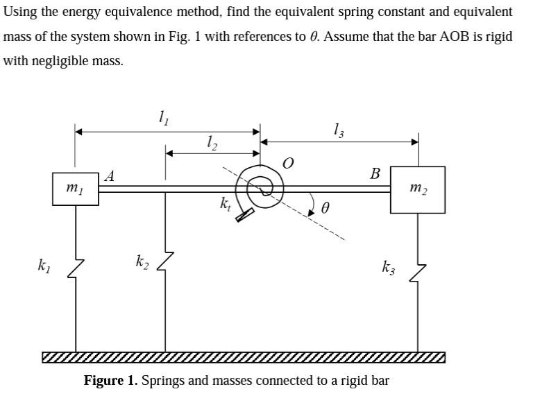 Solved Using the energy equivalence method, find the | Chegg.com