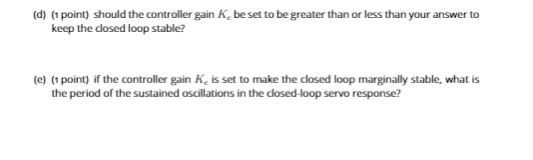 Solved 1. the block diagram below depicts a first-order | Chegg.com