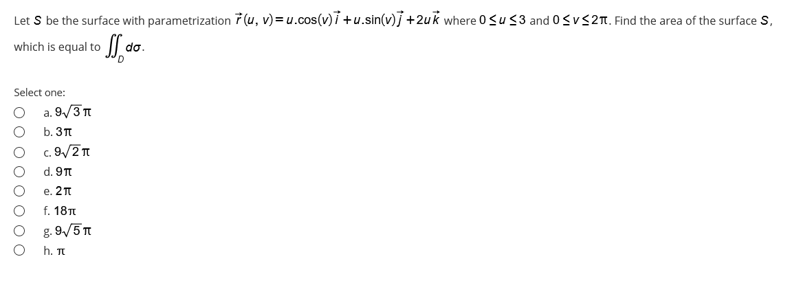 Solved + Let S be the surface with parametrization (u, | Chegg.com