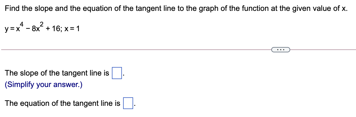 Solved Find the derivative of the function. y = 15x2 - 6x - | Chegg.com