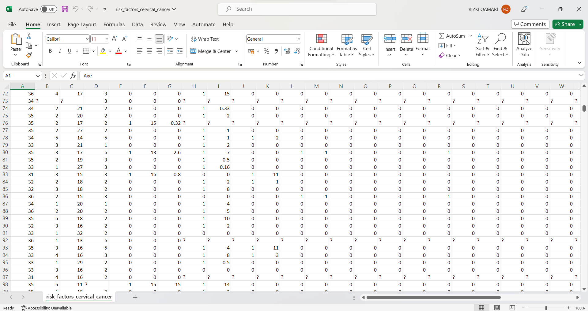 Solved How to find the missing values with “? ”using R | Chegg.com