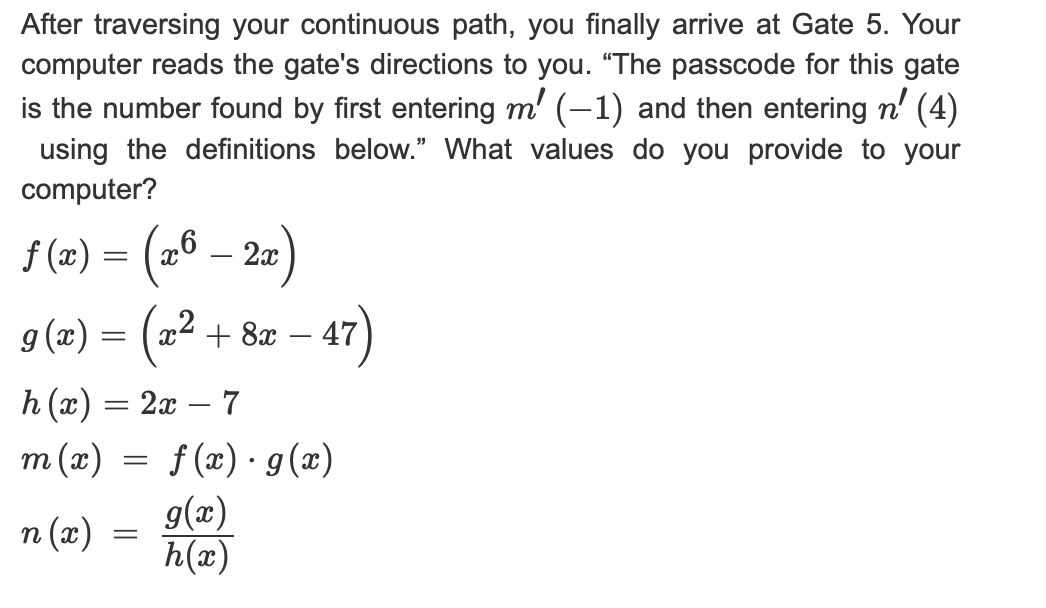 Solved After traversing your continuous path, you finally | Chegg.com