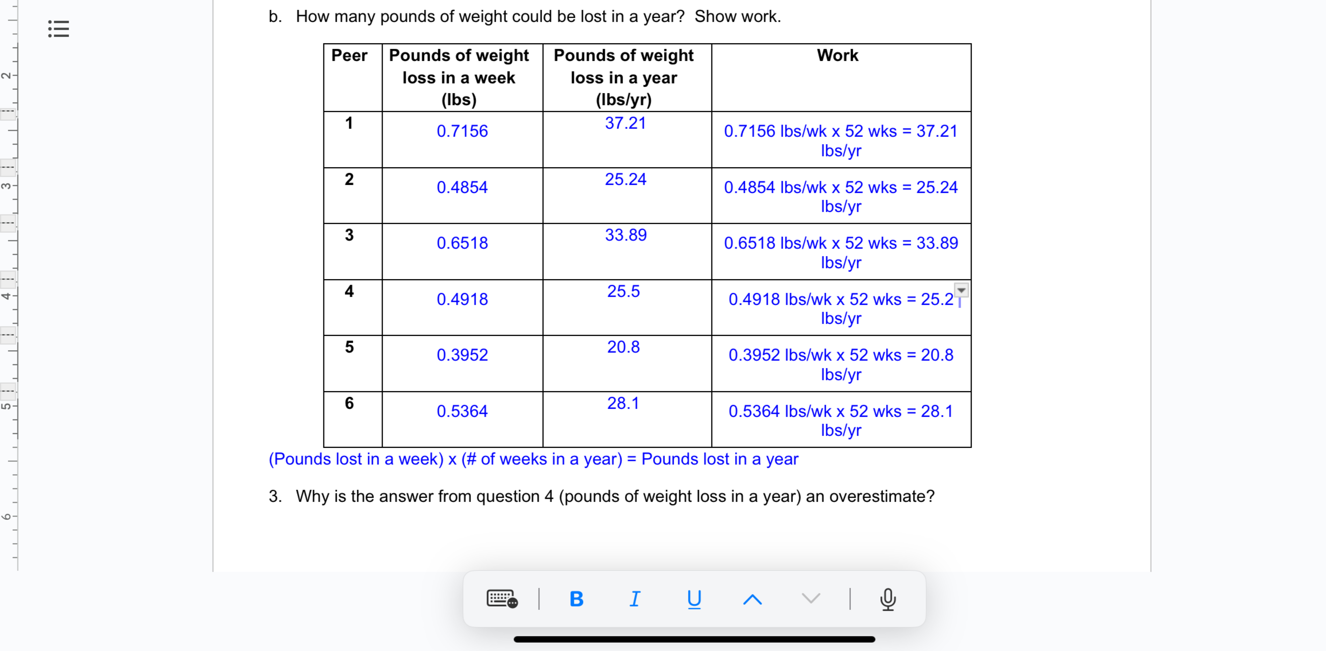 Solved 3. ﻿Why is the answer from question 4 (pounds of | Chegg.com