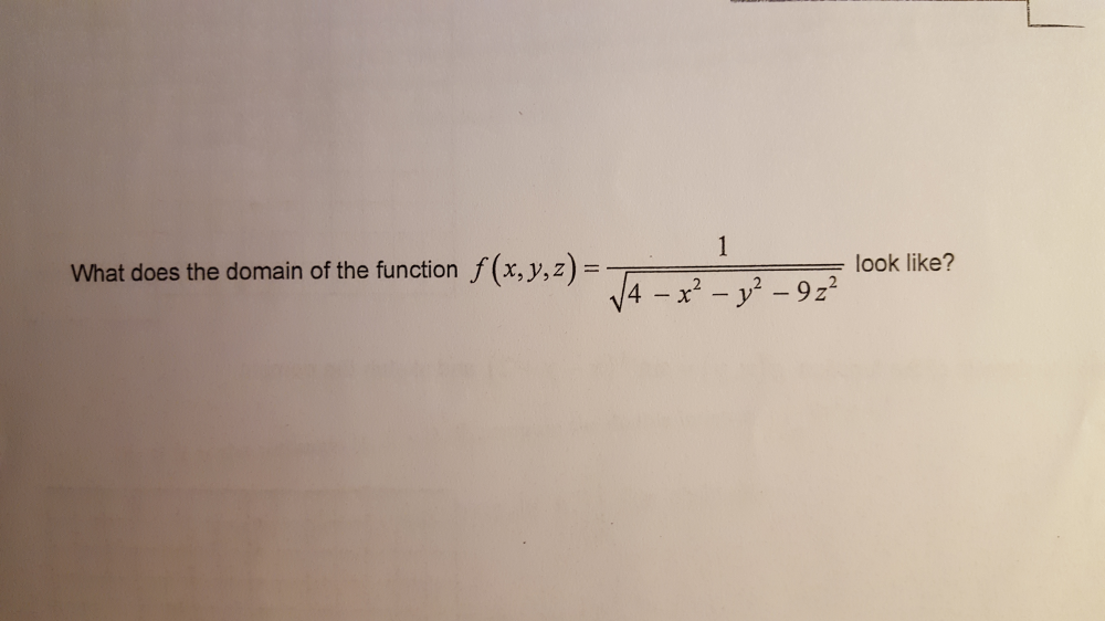 Solved What does the domain of the function look like? 14 – | Chegg.com