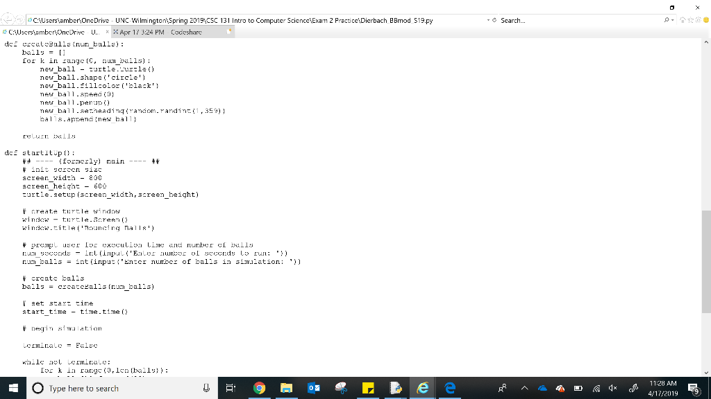 Beginner computer science python class. studying for | Chegg.com