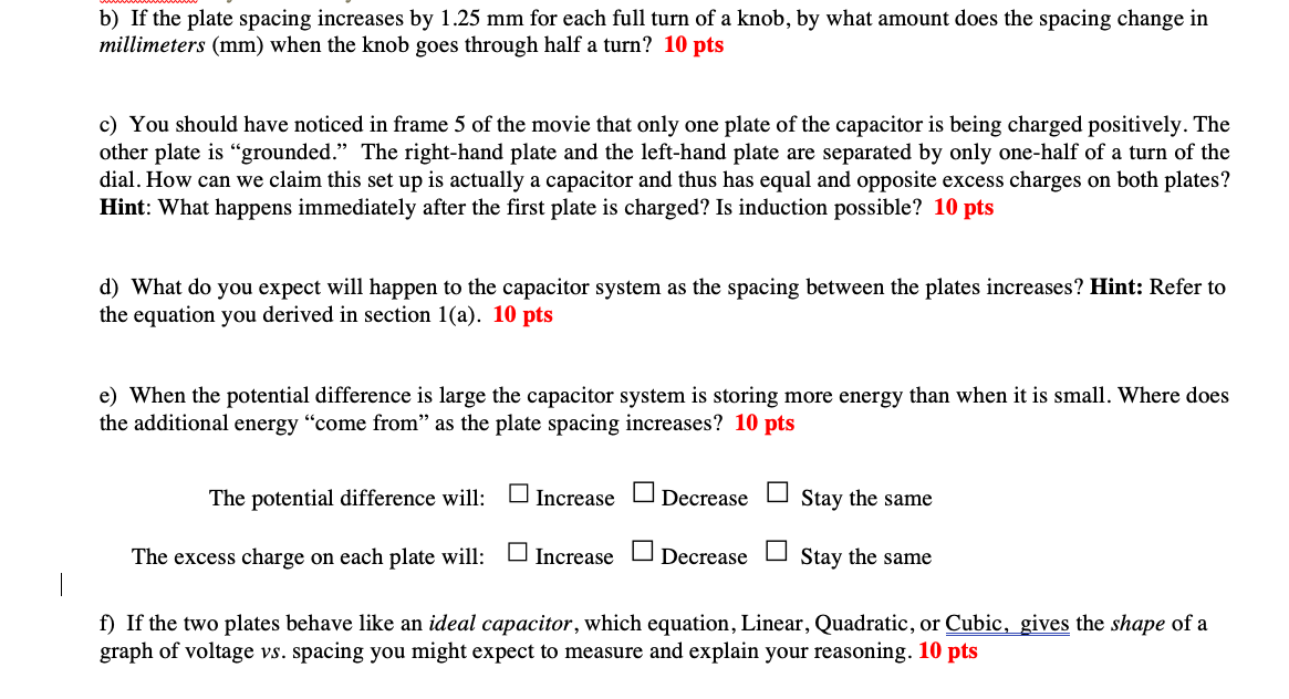 Solved Figure 1: The spacing, d, between the surfaces of two | Chegg.com
