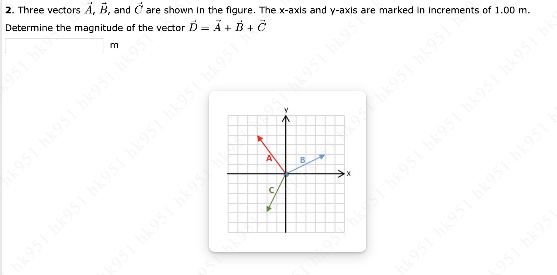 Solved Three Vectors Vec A Vec B and Vec C are Shown
