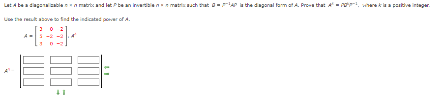 Solved Let A be a diagonalizable n×n matrix and let P be an | Chegg.com
