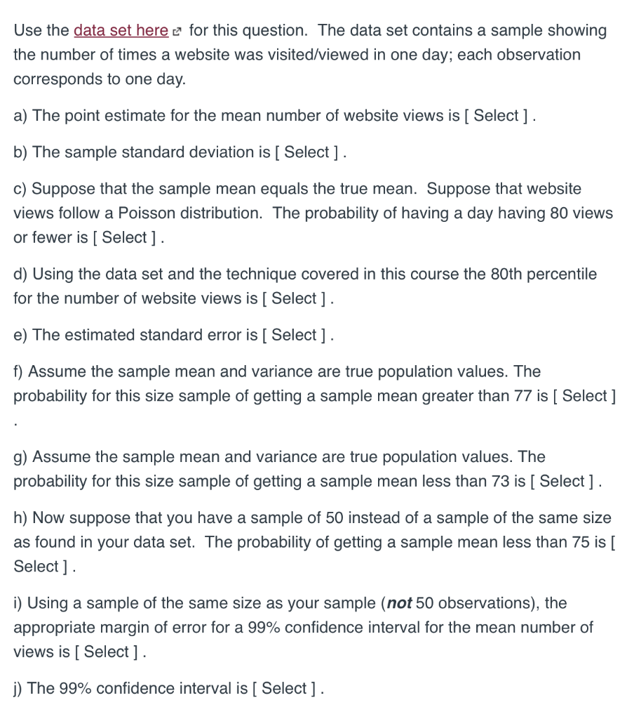 Solved: Use The Data Set Here E For This Question. The Dat... | Chegg.com