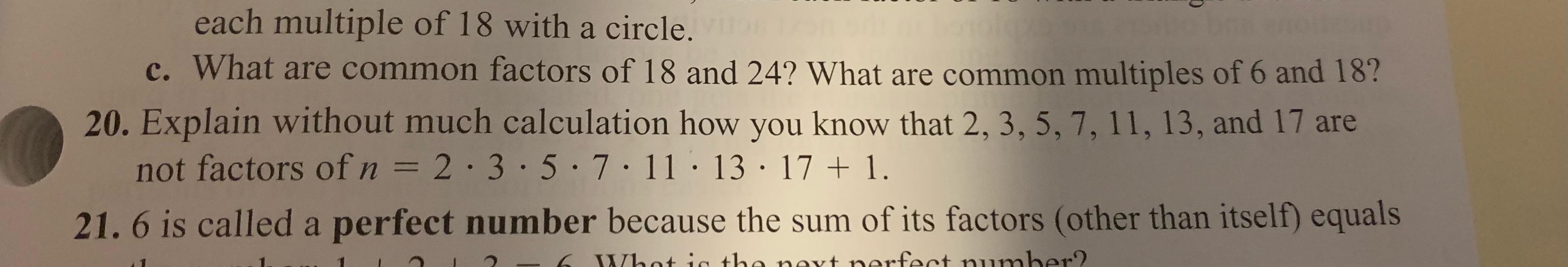 Solved each multiple of 18 with a circle. c. What are common | Chegg.com