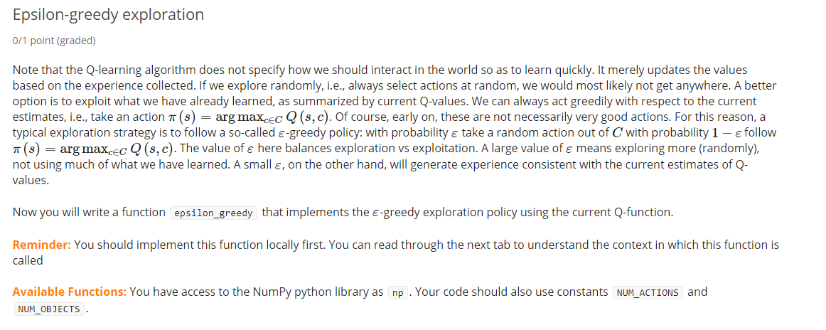 In this section, you will implement the Q-learning | Chegg.com