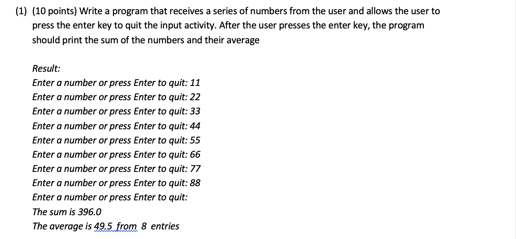 Solved (1) (10 points) Write a program that receives a | Chegg.com Solved (1) (10 points) Write a program that receives a | Chegg.com