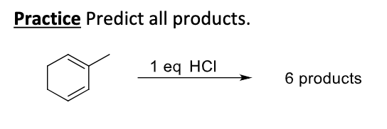 Solved Practice Predict all products. 1 eq HCl 6 products | Chegg.com