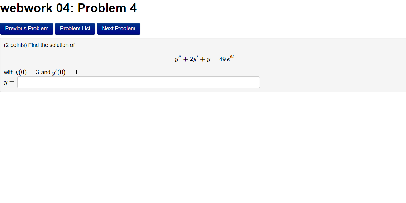 Solved webwork 04: Problem 4 Previous Problem Problem List | Chegg.com
