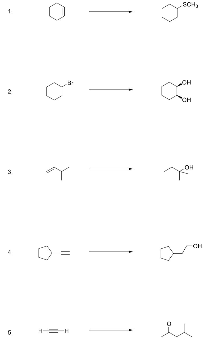 Solved design reasonable multi-step syntheses of each of the | Chegg.com
