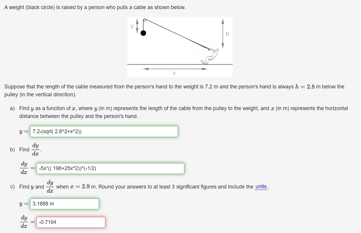 Solved A weight (black circle) ﻿is raised by a person who | Chegg.com
