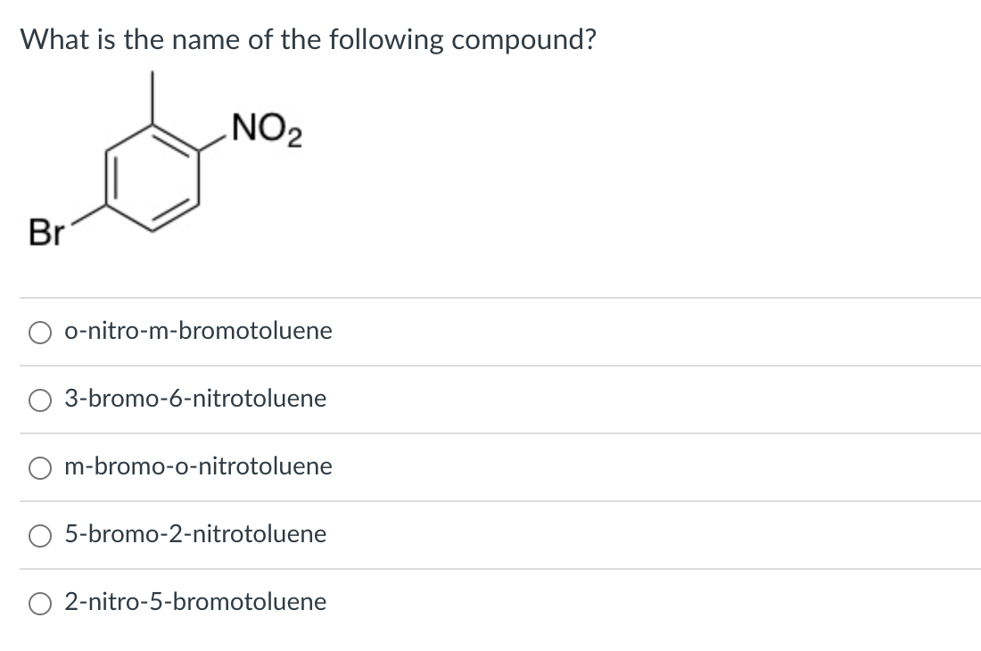 Solved What is the name of the following compound? | Chegg.com