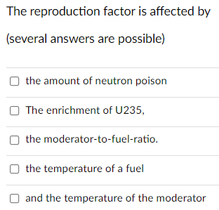 Solved The reproduction factor is affected by (several | Chegg.com