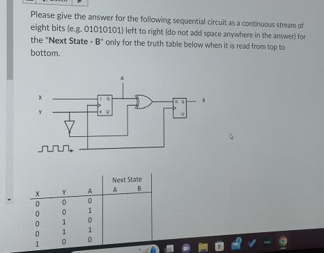 Solved Please give the answer for the following sequential | Chegg.com