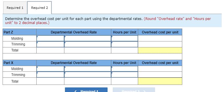 Solved Determine the overhead cost per unit for each part | Chegg.com