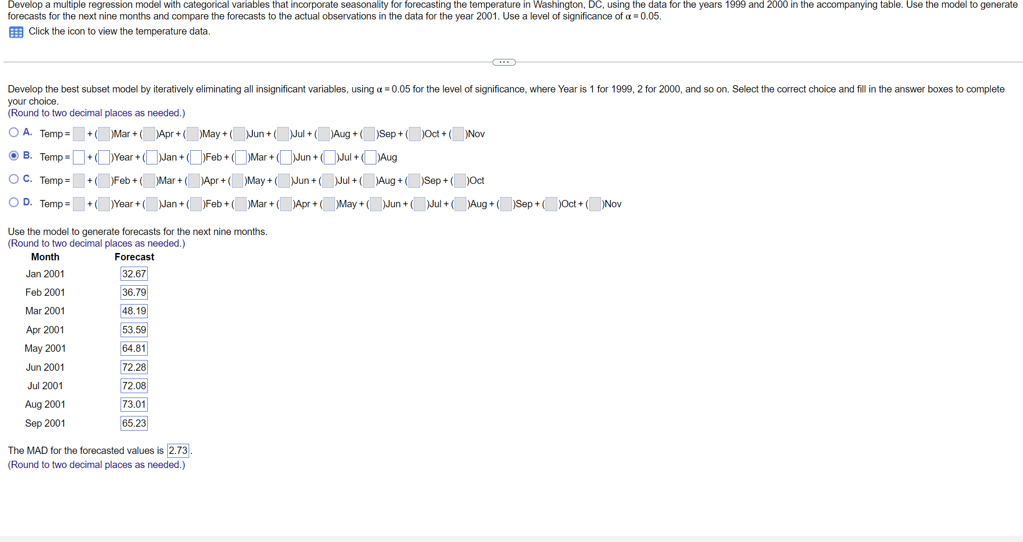 Solved Develop a multiple regression model with categorical | Chegg.com