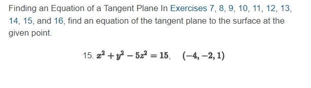 Solved Finding an Equation of a Tangent Plane In Exercises | Chegg.com