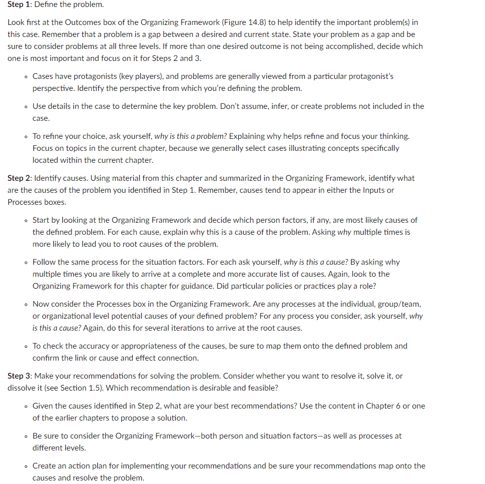 Problem-solving Application Case- Incentives Gone | Chegg.com