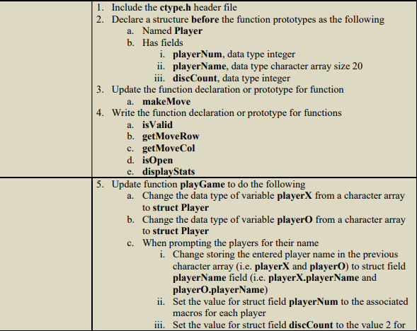 Solved C Programming Could you update the code using the | Chegg.com