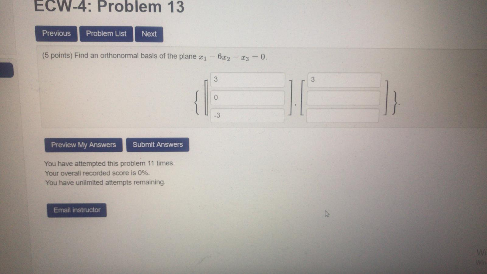 Solved ECW-4: Problem 13 Previous Problem List Next (5 | Chegg.com