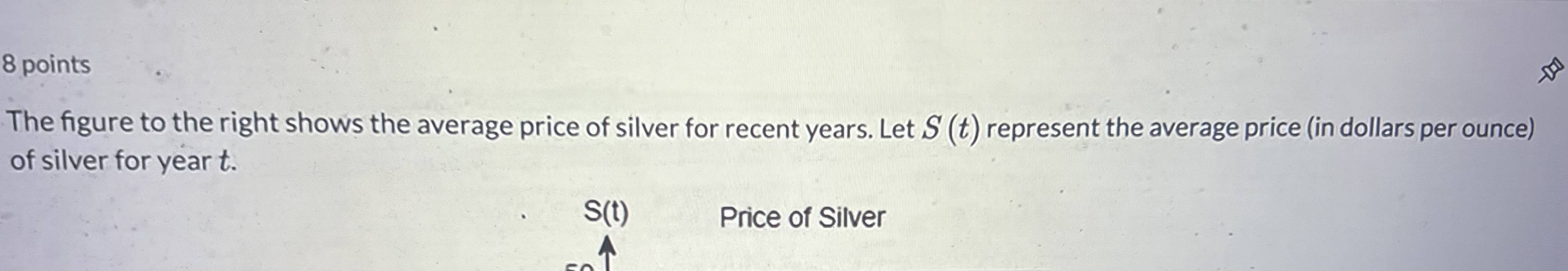 Solved 8 ﻿points a. S(t) ﻿a linear function.b. ﻿The | Chegg.com