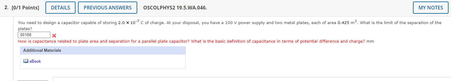 Solved You need to design a capacitor capable of storing | Chegg.com