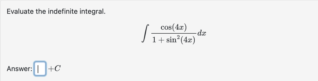 Solved Evaluate the indefinite integral. | Chegg.com
