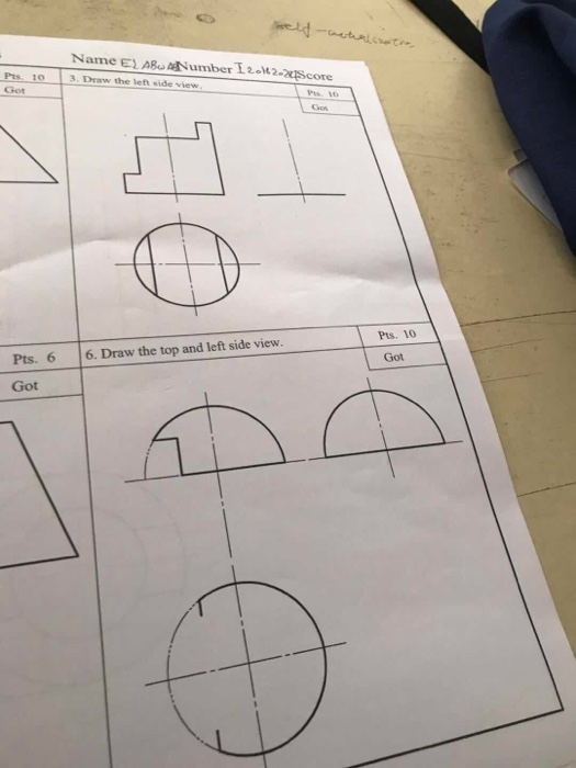 Solved Paper A for Engineering Graphics I (Open book), | Chegg.com