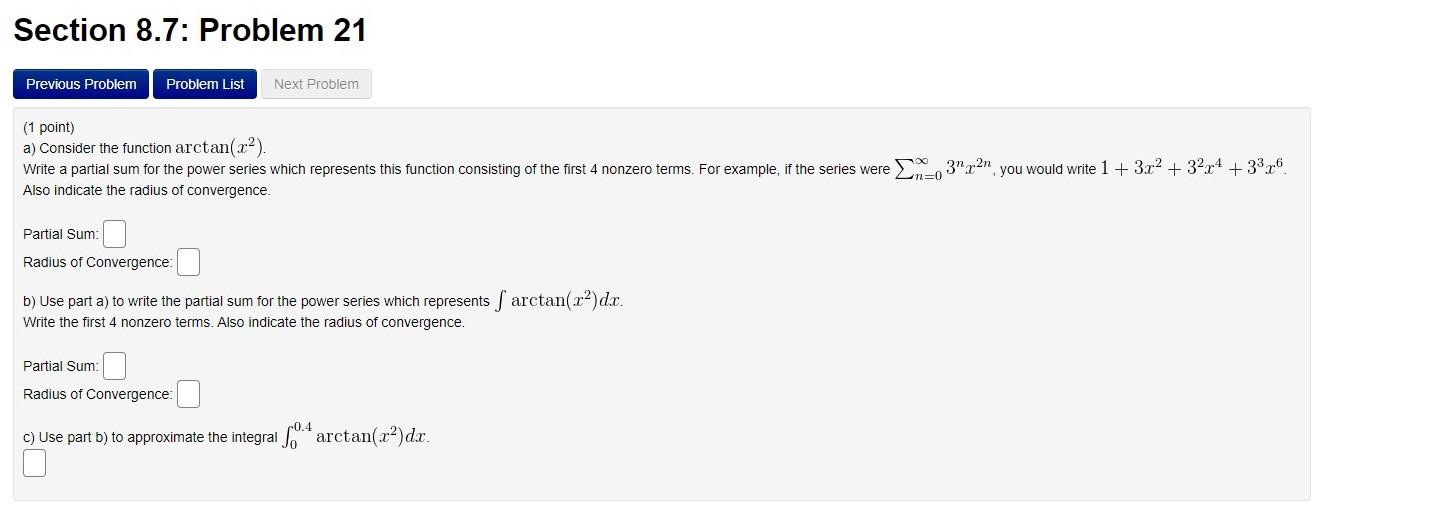 Solved Section 87 Problem 8 Previous Problem Problem List 2398
