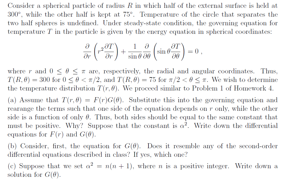 Solved Consider a spherical particle of radius R in which | Chegg.com